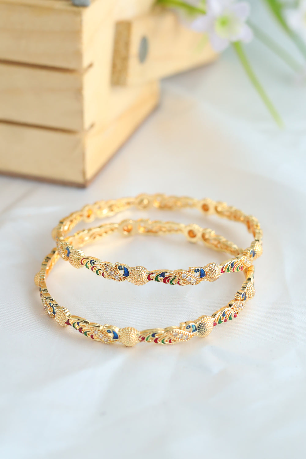 Buy 1 get 2 free gold plated Bangles Designs Online